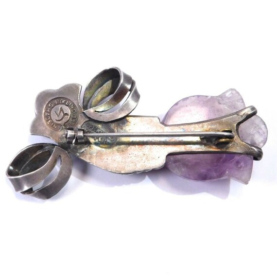 Spratling Taxco Amethyst Figural Brooch - Gem