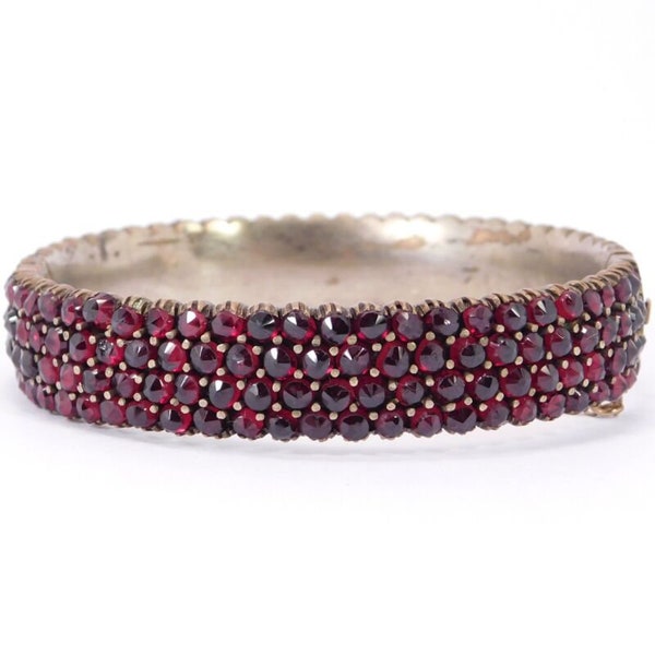 Garnet Bangle - Etsy