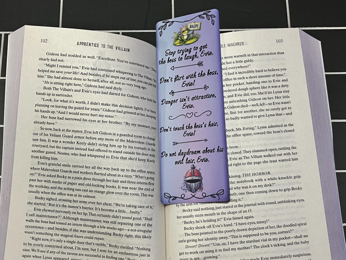 Villain Bookmarks - Etsy