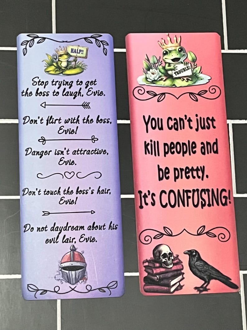 Villain Bookmarks - Etsy