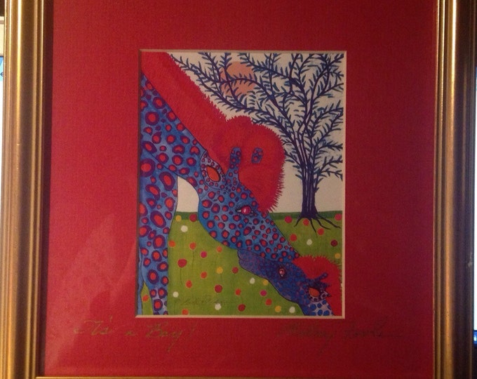 Betsey Fowler Framed and Signed Lithograph "it's a Boy" - Etsy