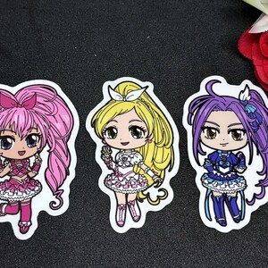 Pretty Cure/ Glitter Force Stickers: Transparent Magical Girl Stickers ...