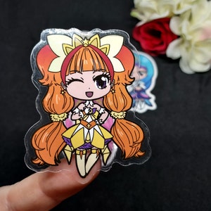 Pretty Cure/ Glitter Force Stickers: Transparent Magical Girl Stickers ...
