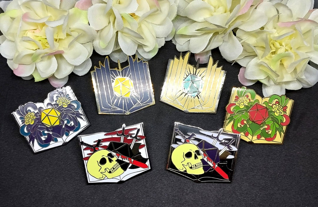 D&D Enamel Pins: Shared Stories D20 Pin Series - Etsy