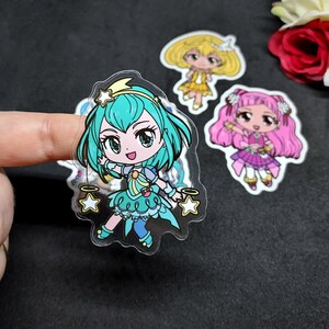 Pretty Cure/ Glitter Force Stickers: Transparent Magical Girl Stickers ...