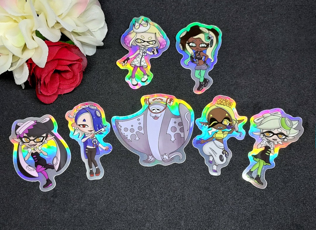 Splatoon Idols Holo Stickers: Squid Sisters, off the Hook, Deep Cut Sets - Etsy