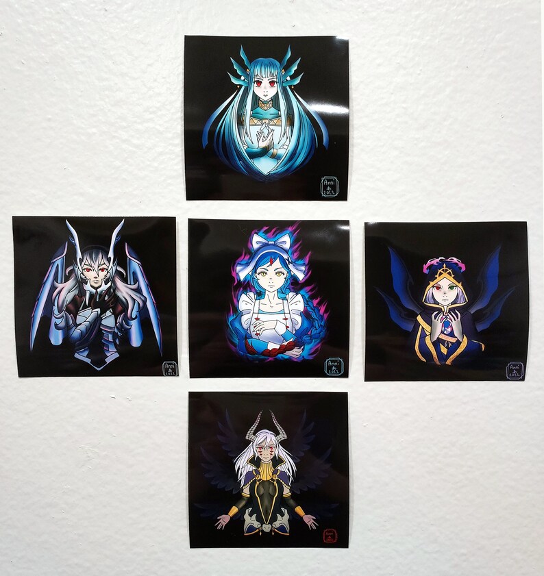 Fire Emblem Mini Prints: Fallen Manaketes / Corrupted Dragons FEH - Etsy
