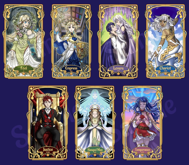 Fire Emblem Major Arcana Tarot Style Art Cards - Etsy