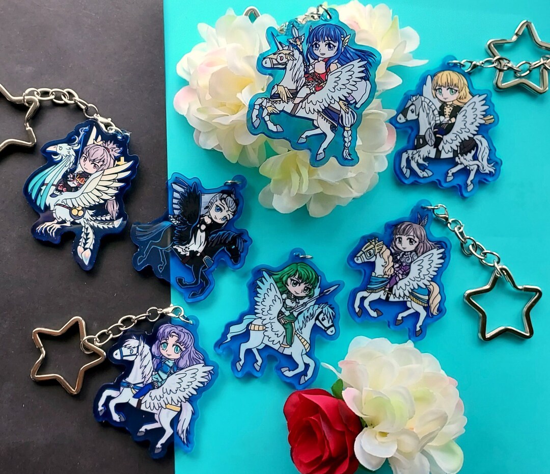 Fire Emblem Charms: Pegasus Units & Other Fliers Blue Acrylic Charms - Etsy