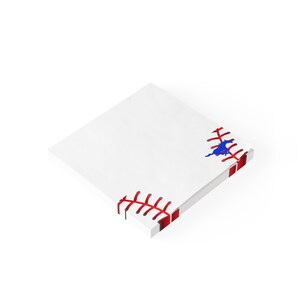 MUSTANGS- Baseball Post-it Notepad (3x3) - Etsy