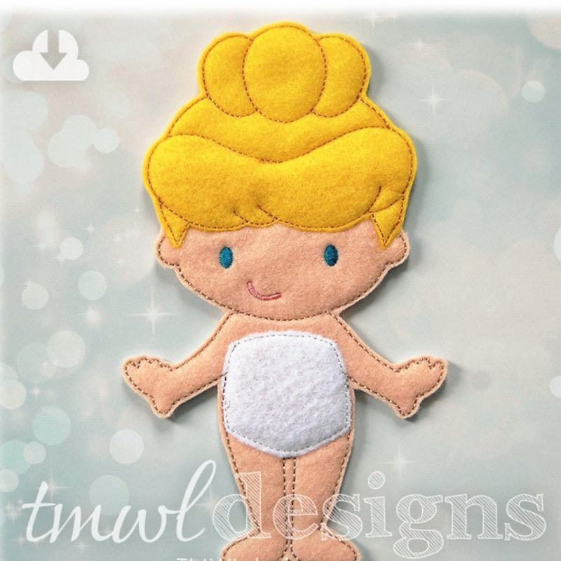 Felt Paper Doll Pattern - Etsy