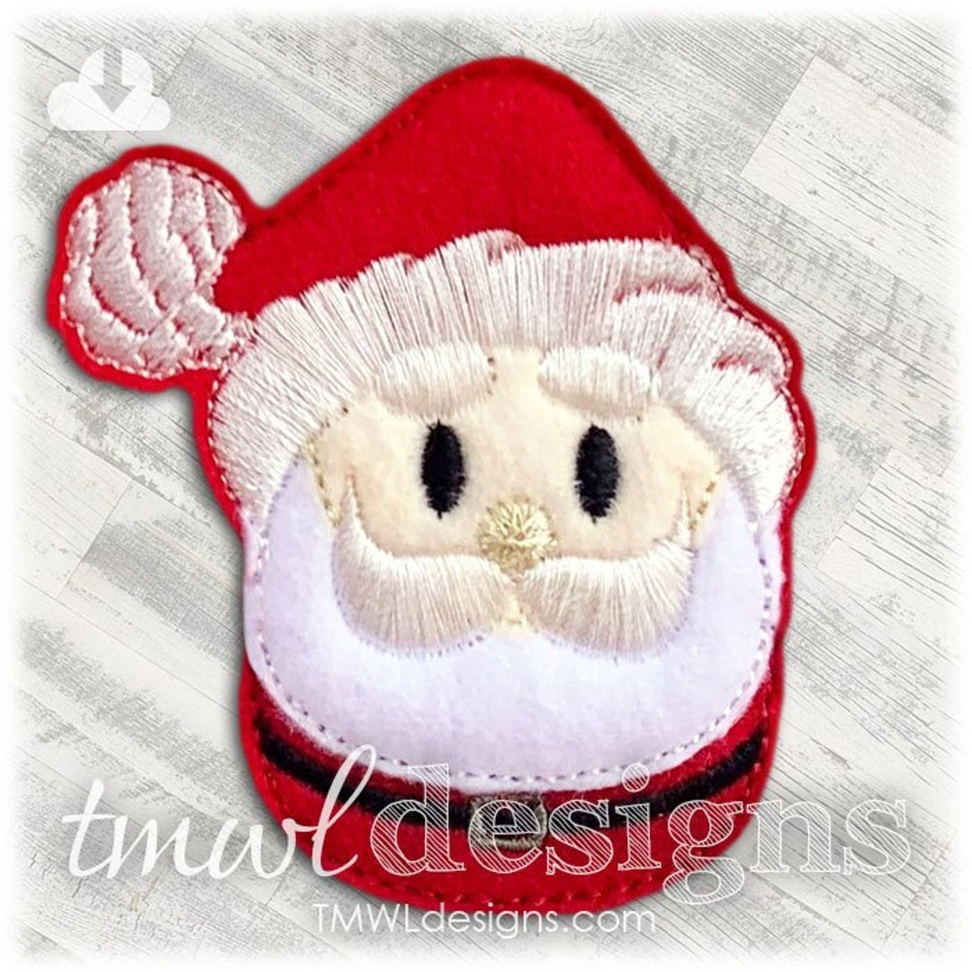 Santa Claus Squaddle Feltie Digital Design File - Etsy