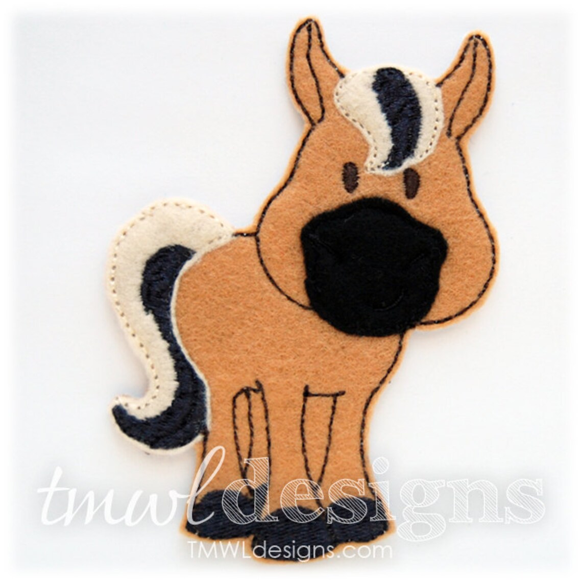 Horse Felt Paper Doll Toy Companion Digital Design File - 5x7 - Etsy