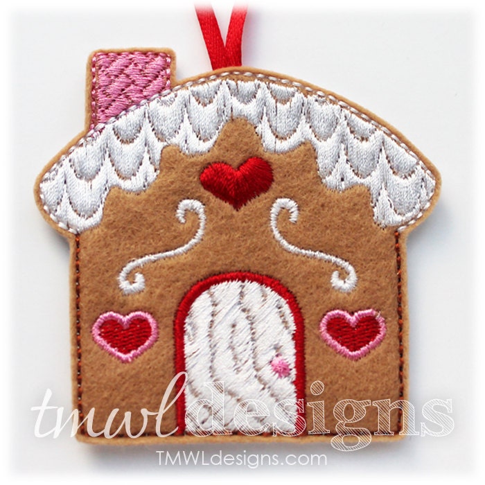 Gingerbread House Christmas Ornament Digital Design File - Etsy