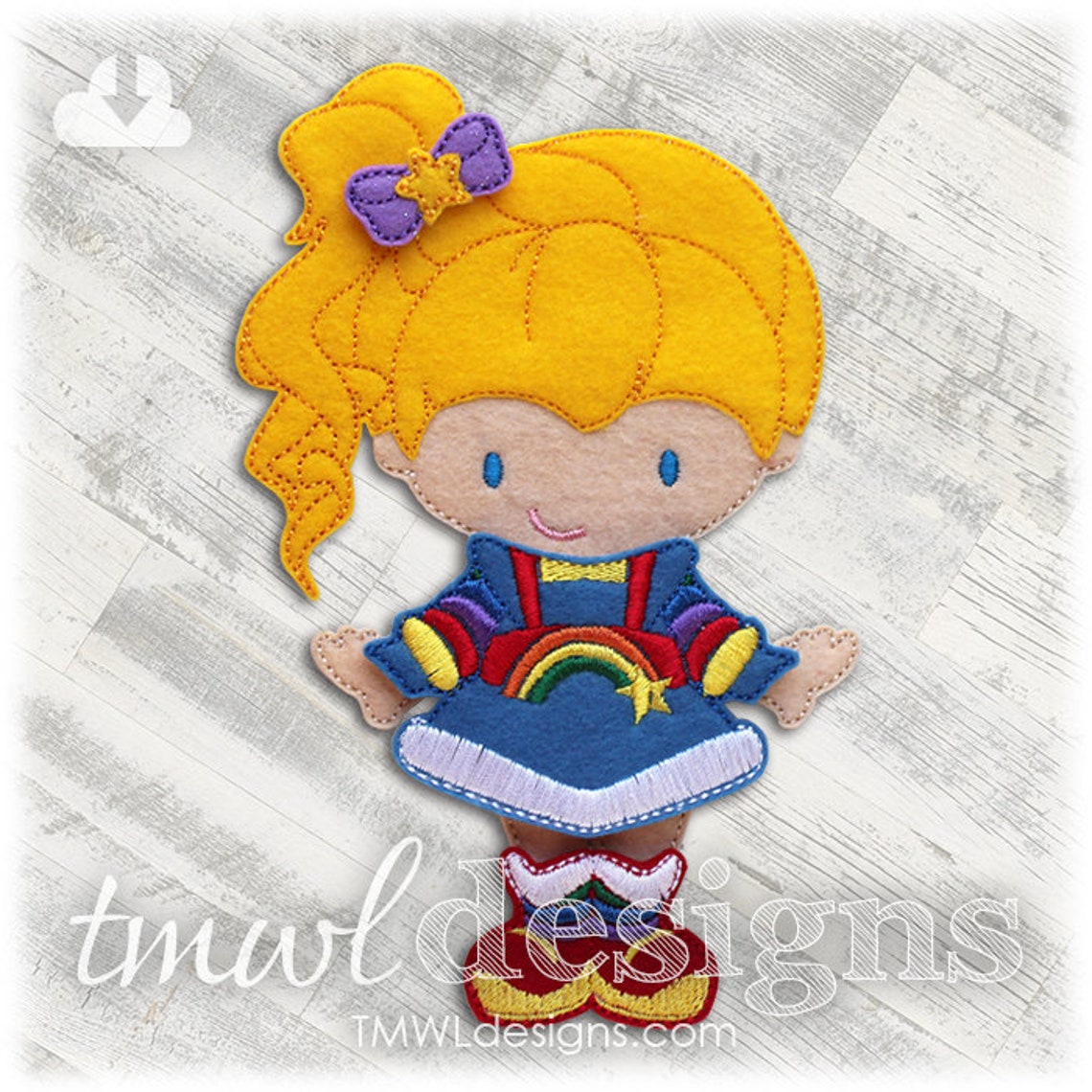 Iris Felt Paper Doll Toy Digital Design File 5x7 - Etsy