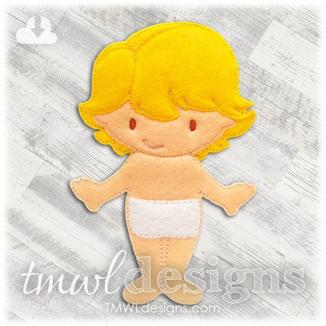 Christopher Felt Paper Doll Toy Digital Design File - 5x7 - Etsy