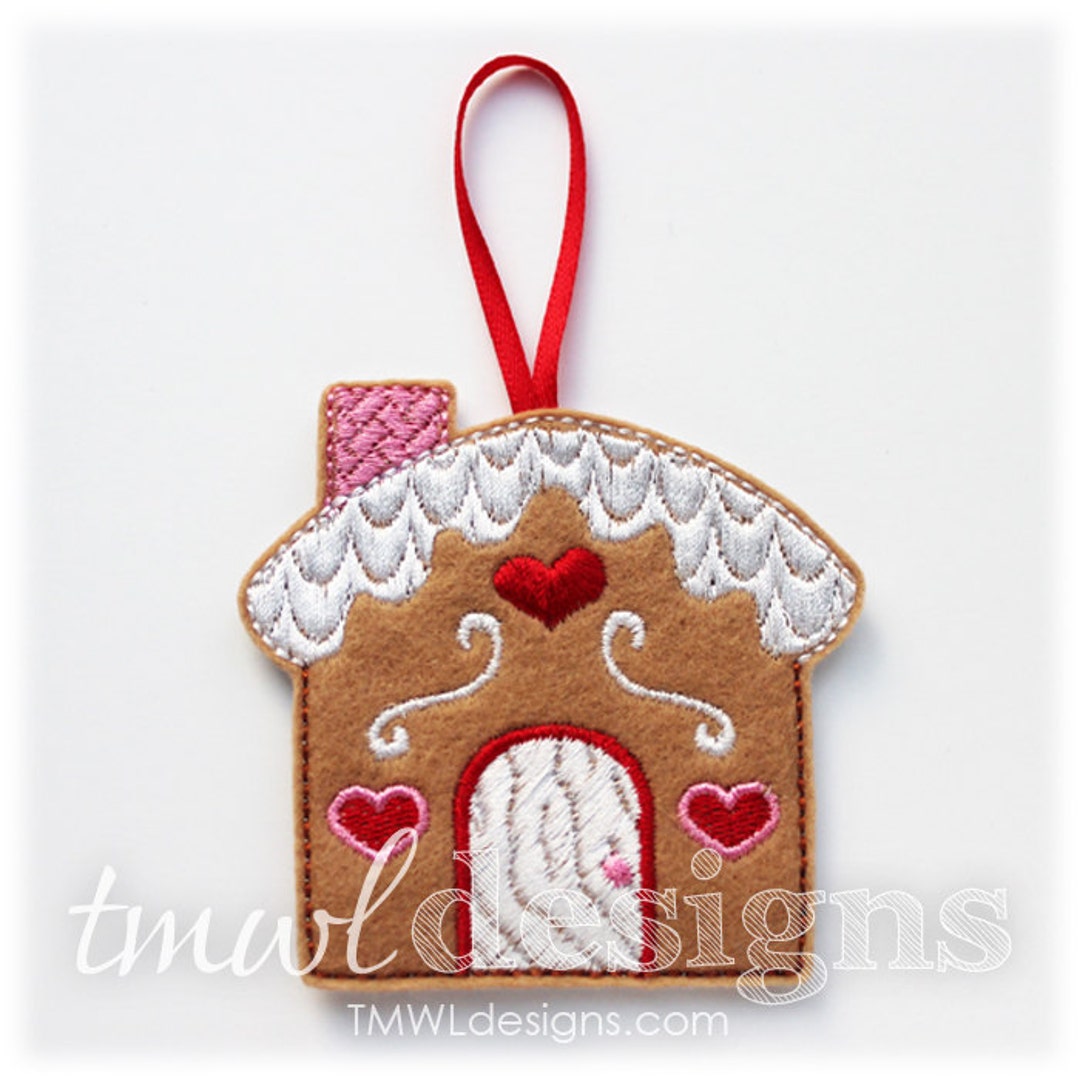 Gingerbread House Christmas Ornament Digital Design File - Etsy