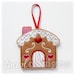 Gingerbread House Christmas Ornament Digital Design File - Etsy