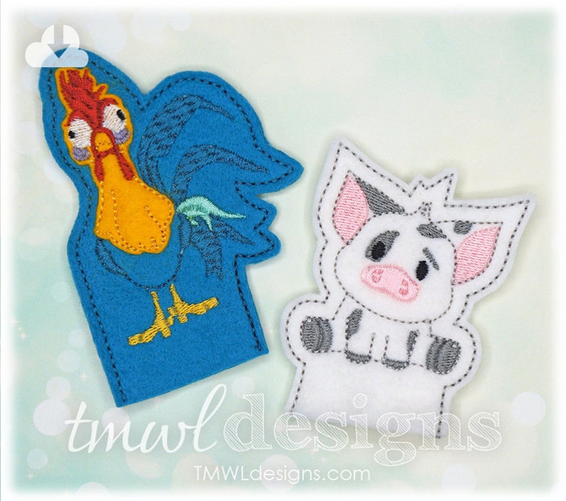 Silly Rooster Finger Puppet Toy Digital Design File - Etsy