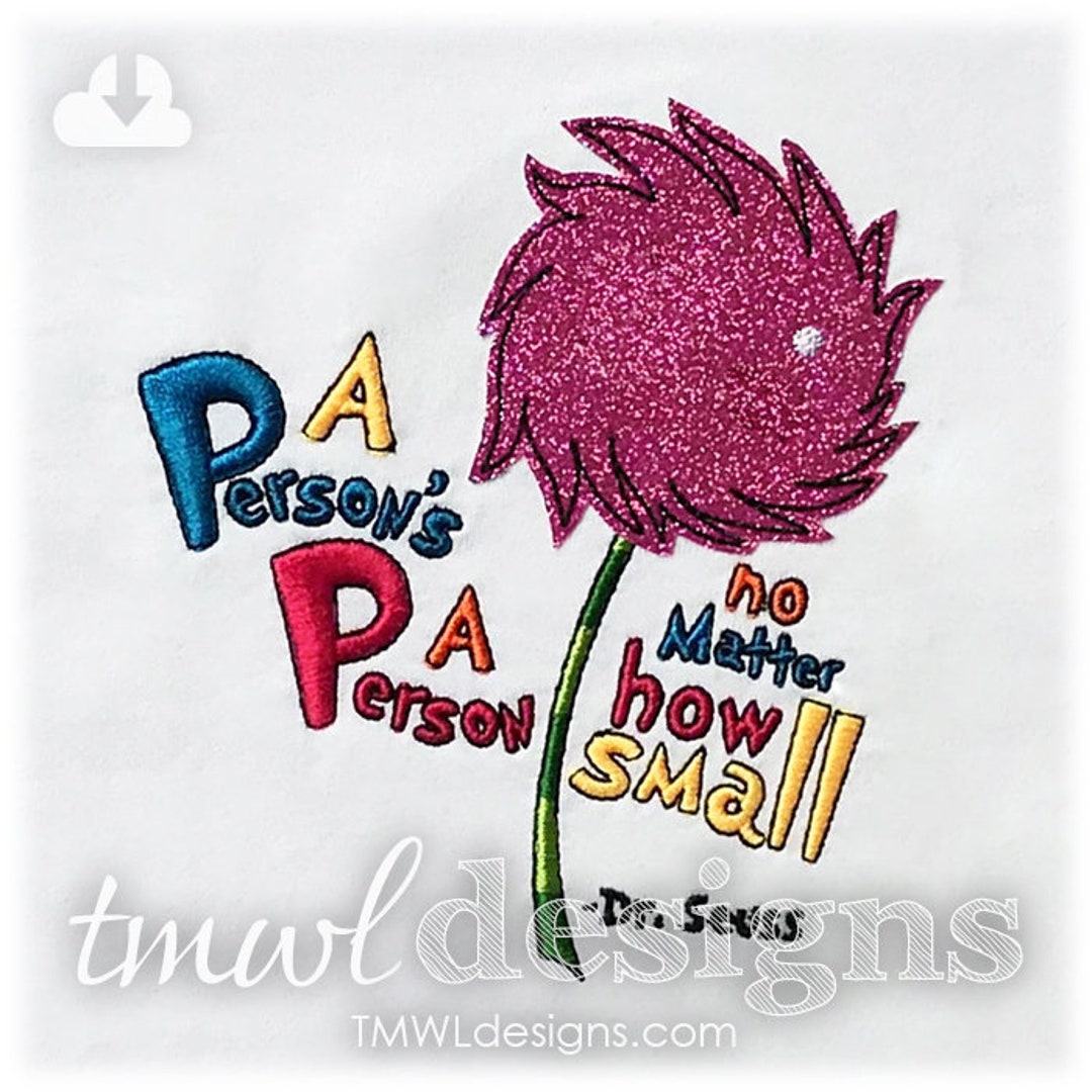 A Person's A Person Appliqué Digital Design File - 5x7 - Etsy