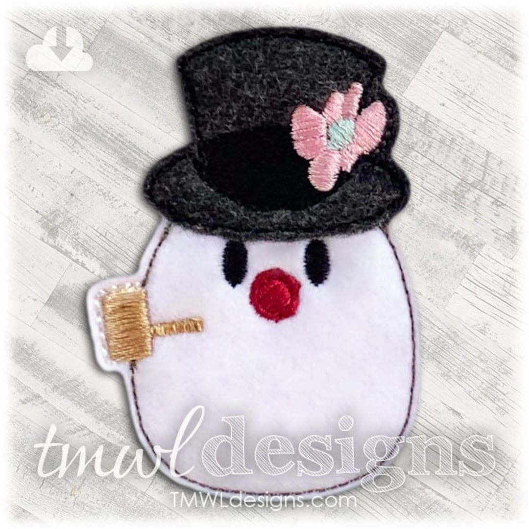 Frosty the Snowman Squaddle Feltie Digital Design File - Etsy