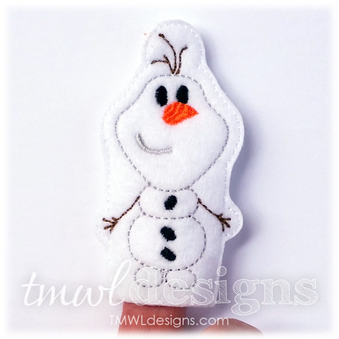 Snowman Finger Puppet Toy Digital Design File - Etsy