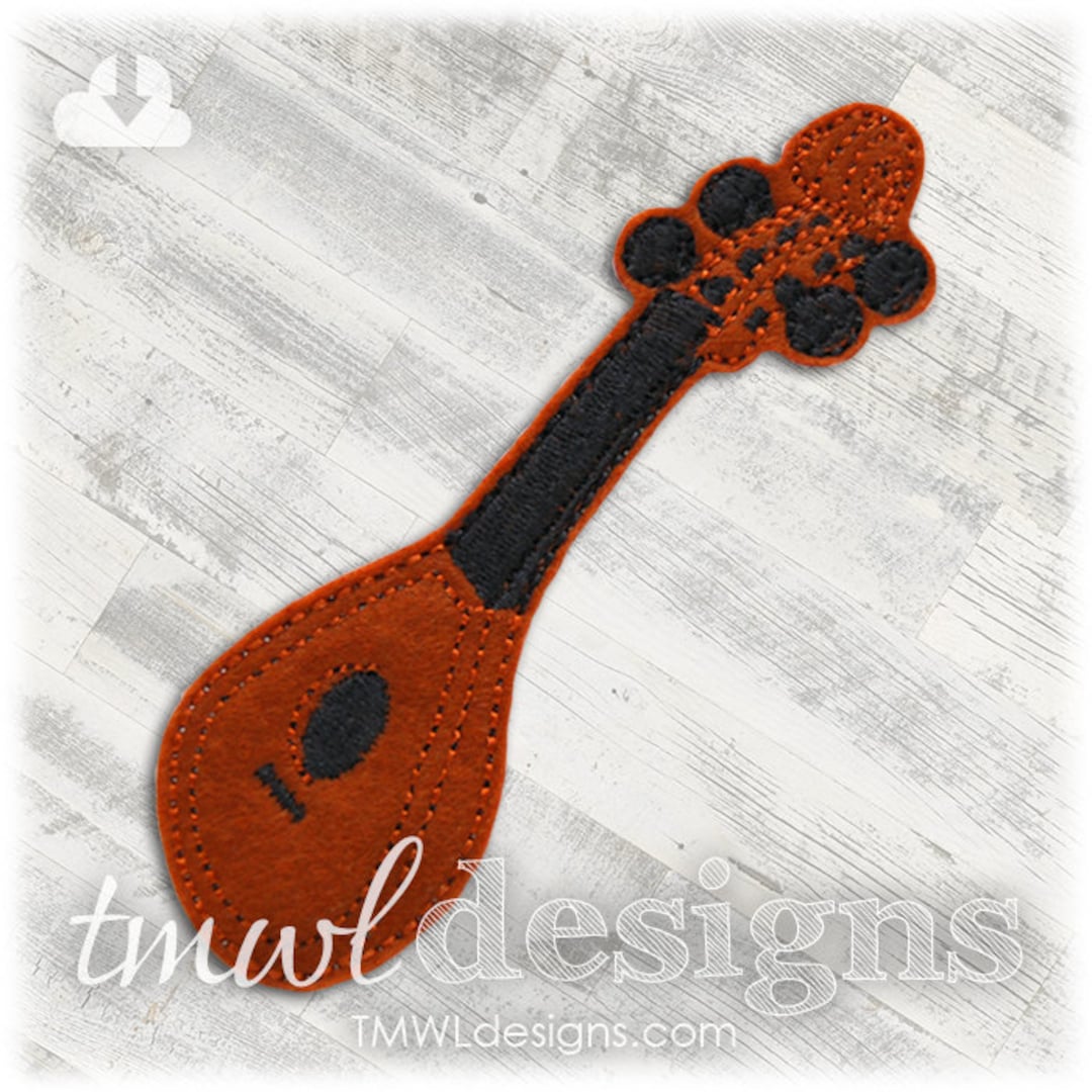 Mandolin Felt Paper Doll Toy Accessory Digital Design File - 5x7 - Etsy