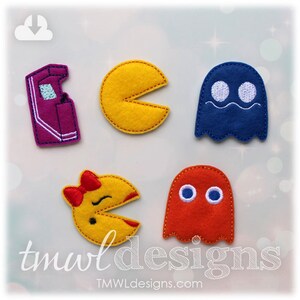 Arcade Game Ghost A Feltie Digital Design File - 1.75" - Etsy