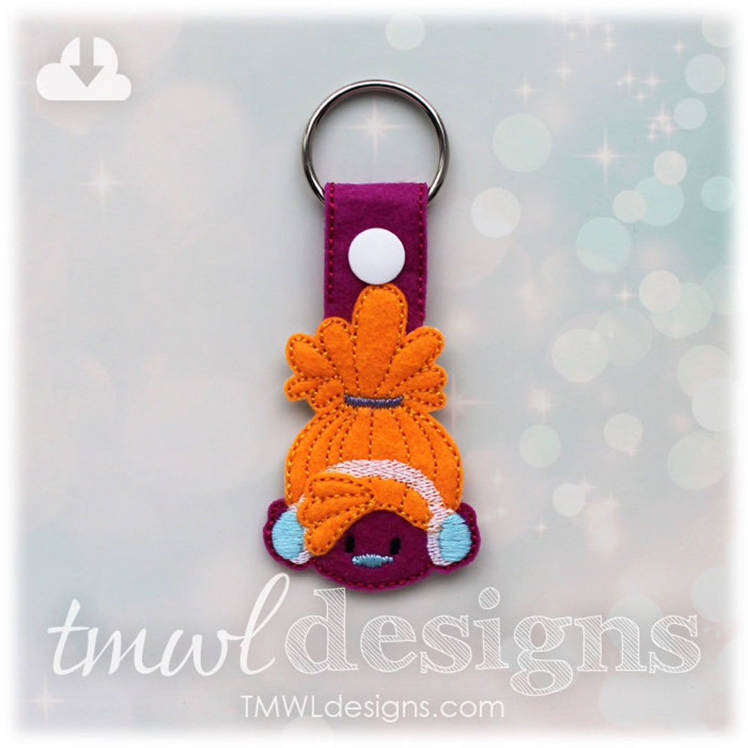 Dreadlocks Hair Troll Key FOB Digital Design File - Etsy