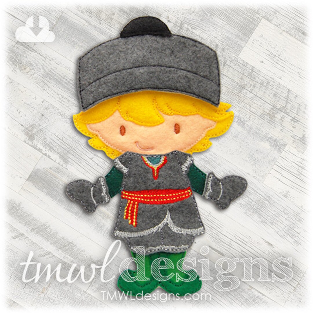 Cold Explorer Felt Paper Doll Outfit Digital Design File - 5x7 - Etsy