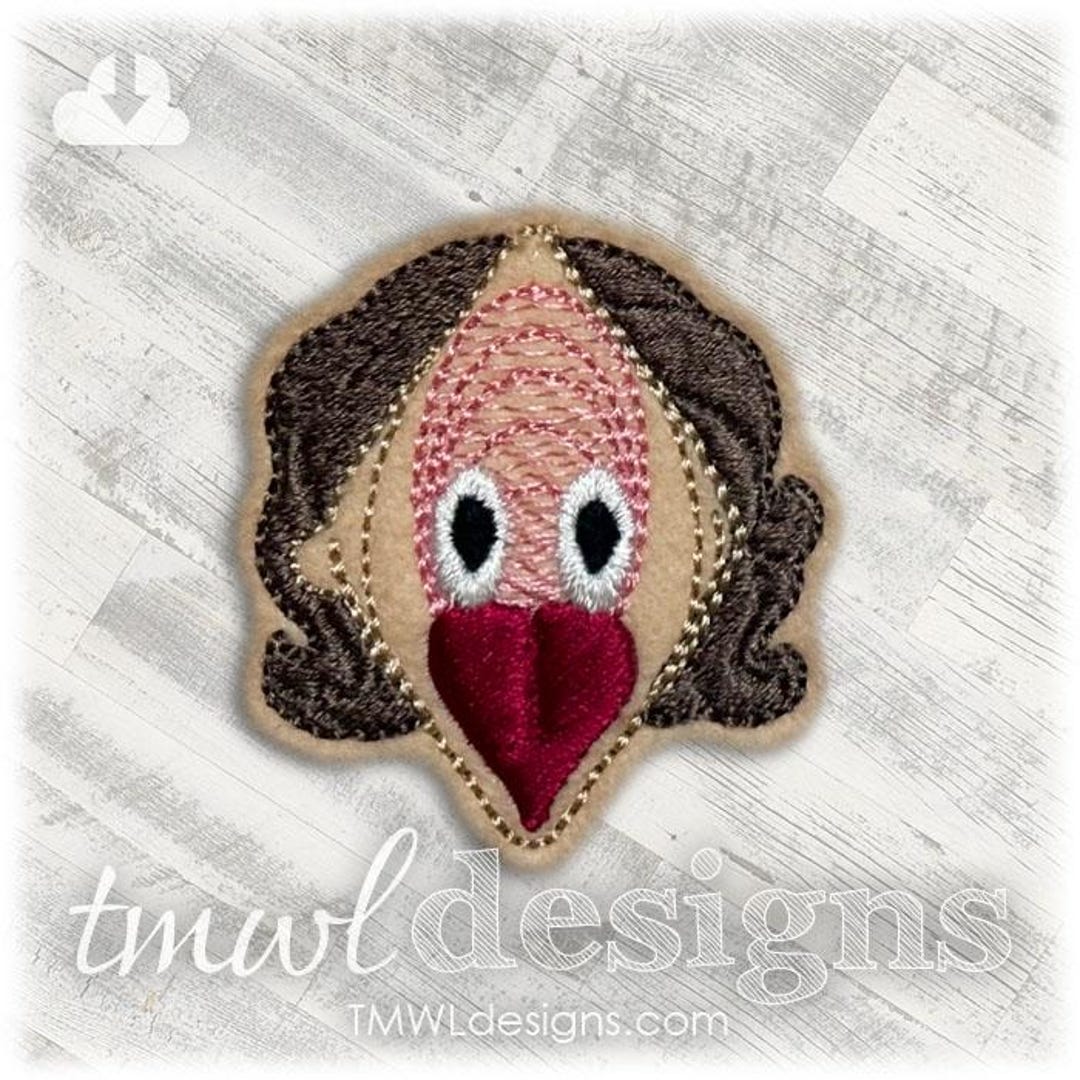 Barbara Head Feltie Digital Design File - 1.75" - Etsy