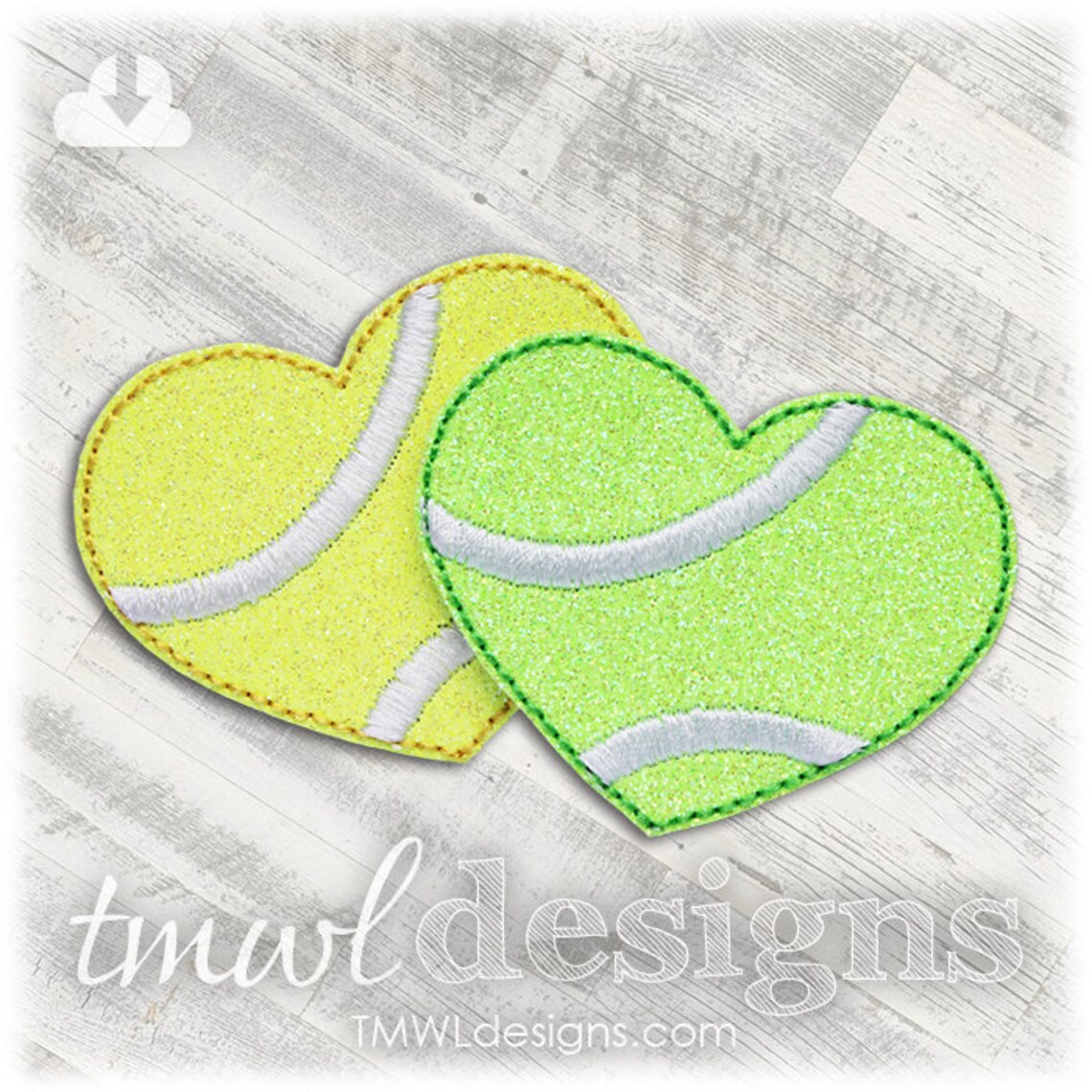 Tennis Heart Feltie Digital Design File 1.75 | Etsy