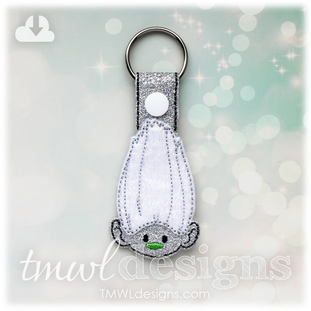 Classic Hair Troll Key FOB Digital Design File - Etsy