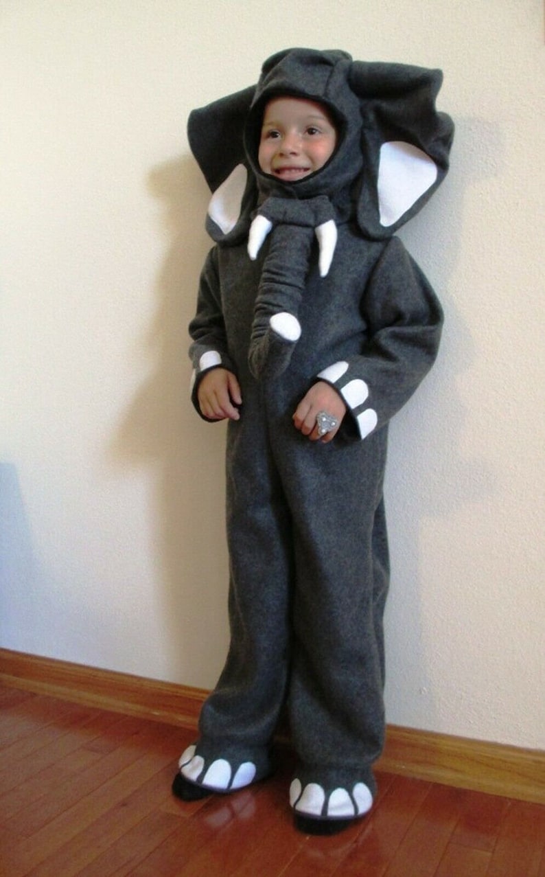 Toddler Boy Girl Elephant Children's Costume 1-2T, 3-4T & 5-6 Y/o - Etsy
