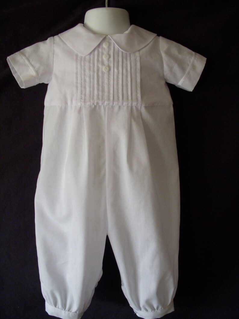 Baby Reborn/boy Christening Gown/ Baptism Outfit Romper Size NB 3 6 12 ...