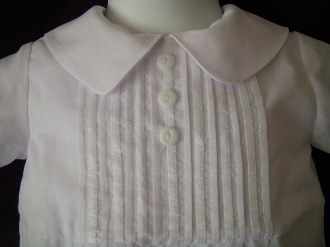 Baby Reborn/boy Christening Gown/ Baptism Outfit Romper Size NB 3 6 12 ...