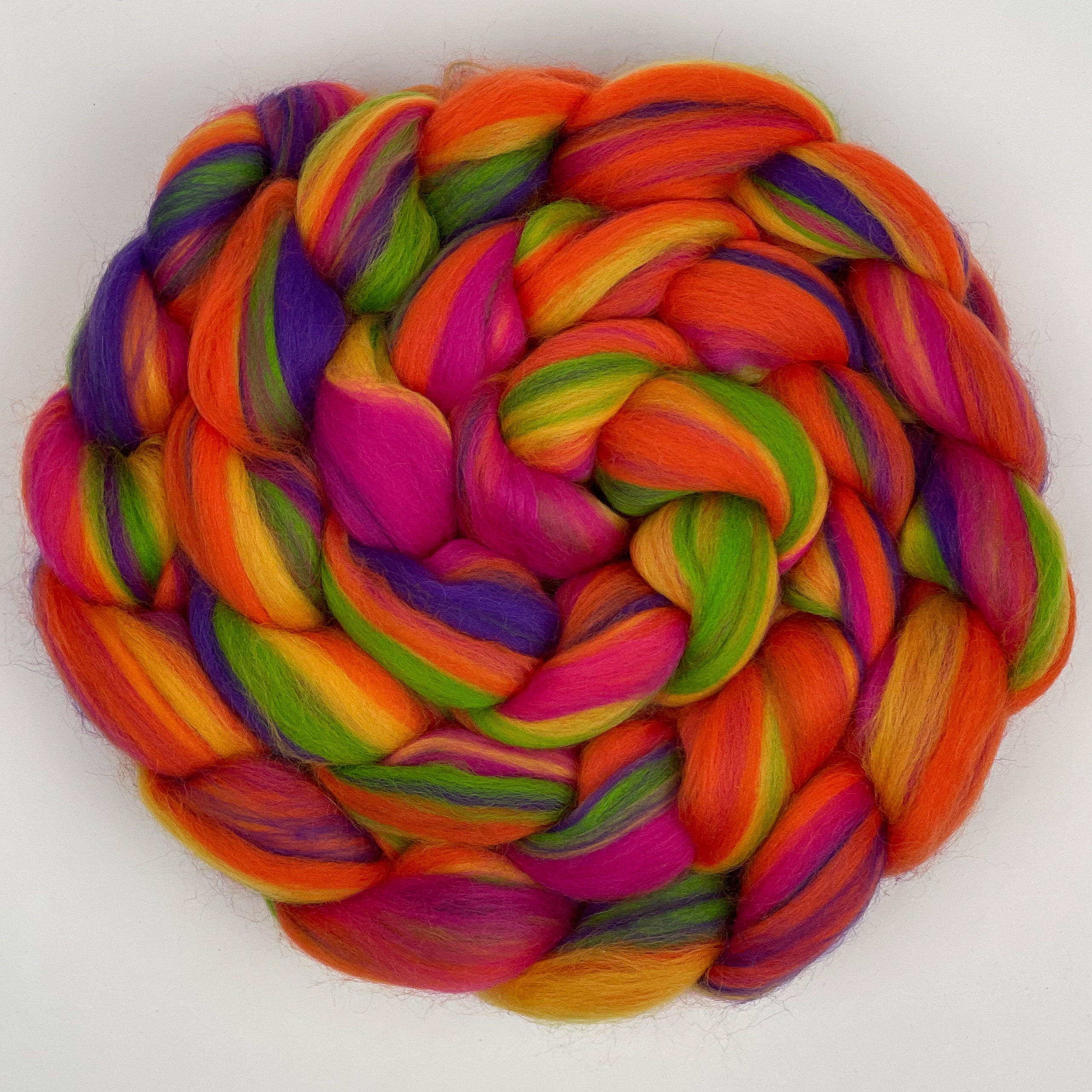 Signature Custom Blend 'fiesta' Combed Top 100% Merino Wool Roving ...