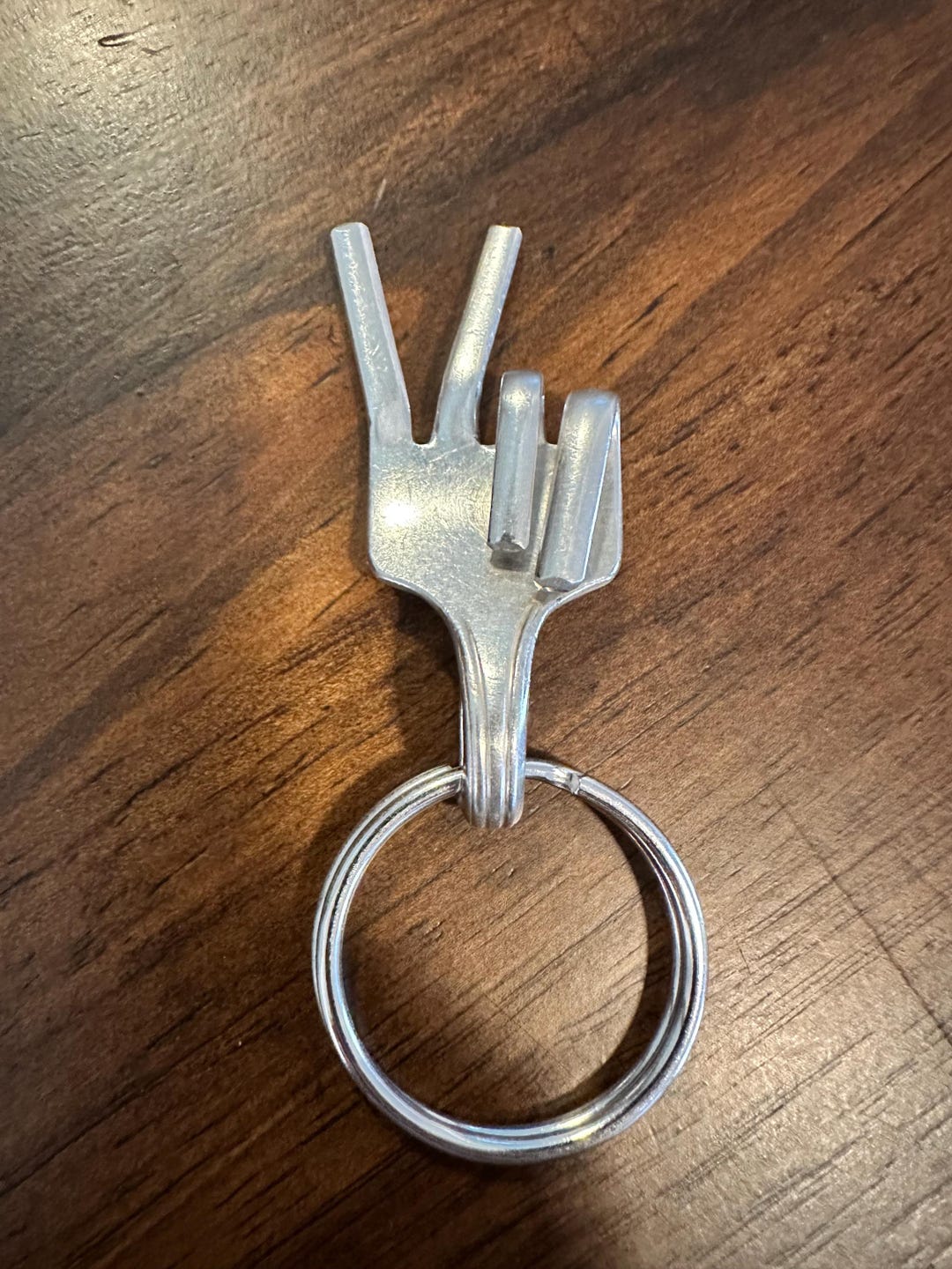 Peace Fork Keychain - Etsy