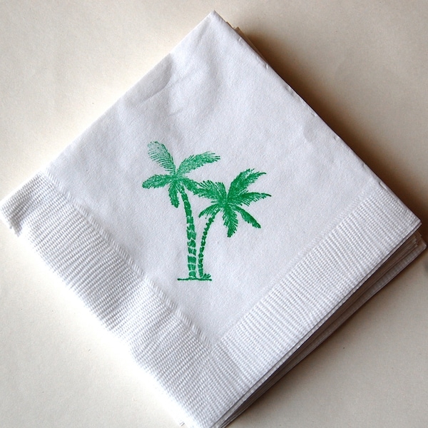 Palm Tree Napkin - Etsy