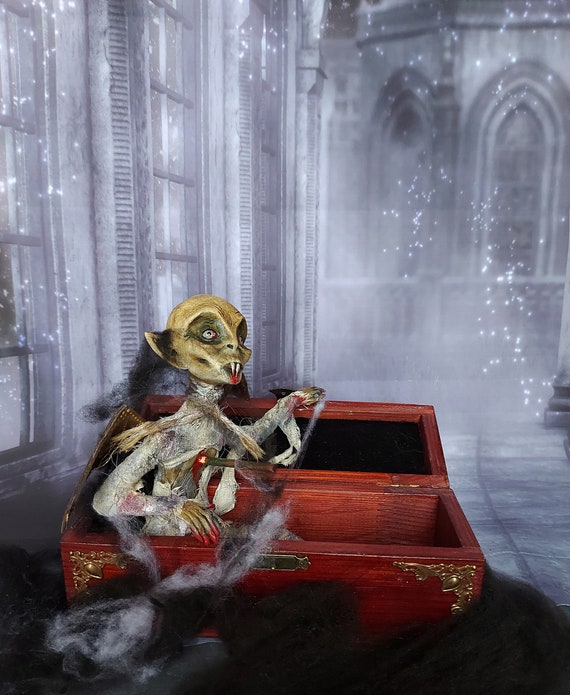 Vampire Figurine Dracula Nosferatu Doll Dark Gothic | Etsy