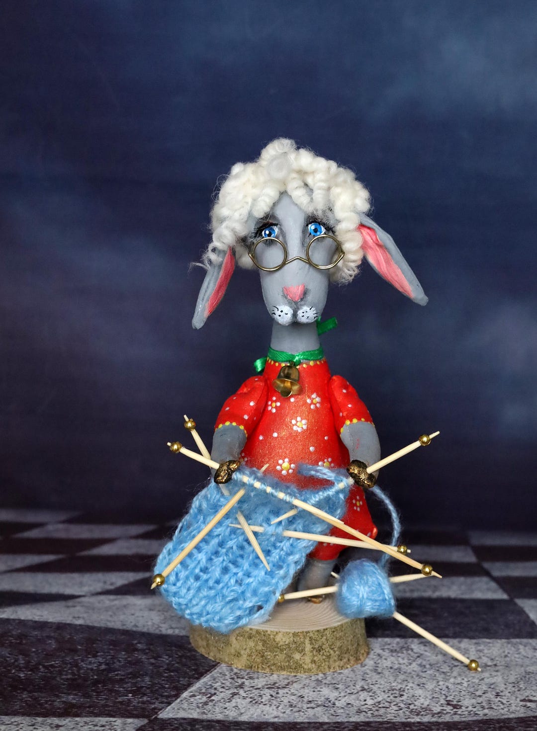 The Sheep Handmade Rag Doll Wool and Water Lewis Carroll Story ...