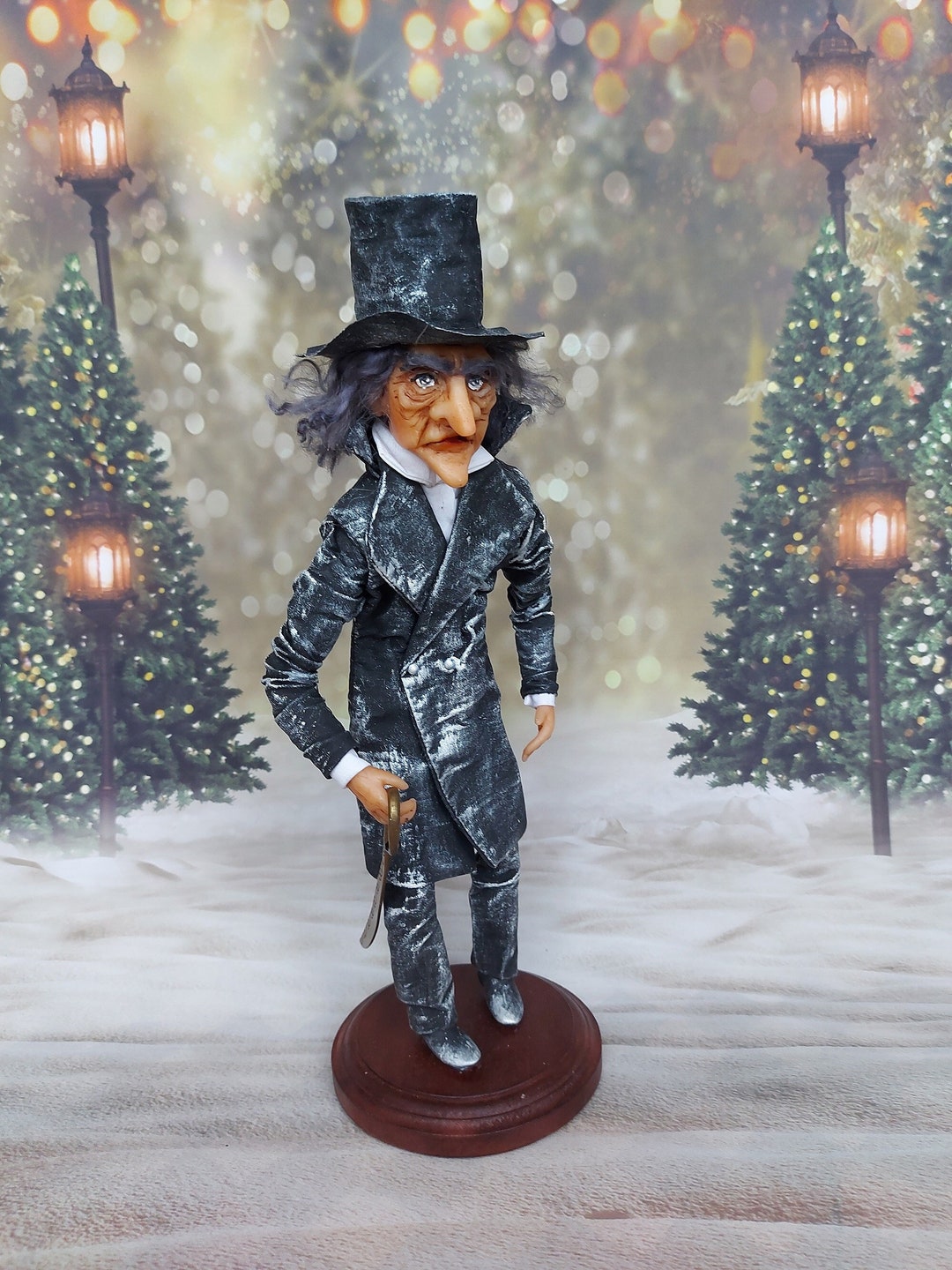 Ebenezer Scrooge Handmade Art Doll From Christmas Carol Story OOAK ...