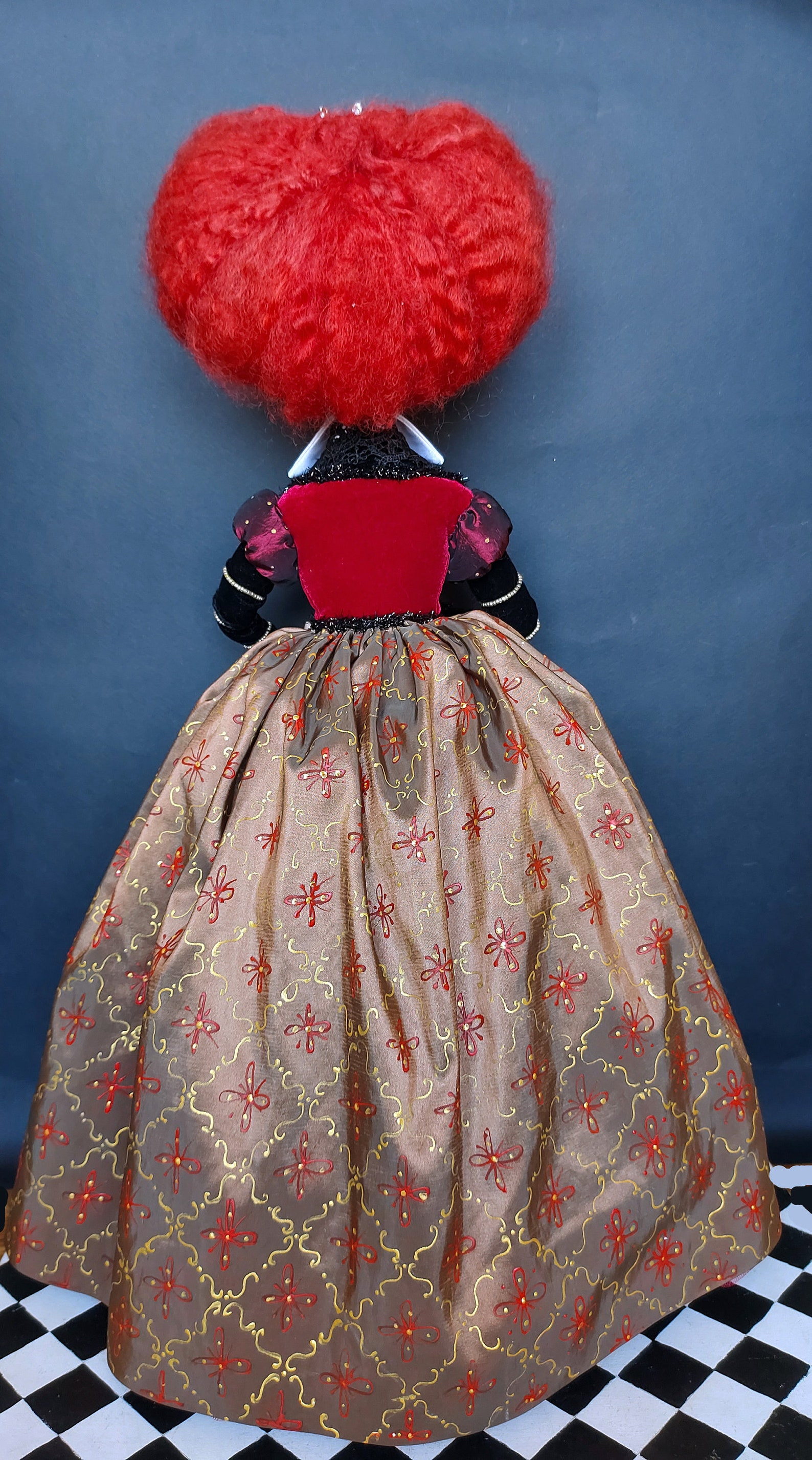 The Queen of Hearts collectible art doll Red Queen OOAK | Etsy