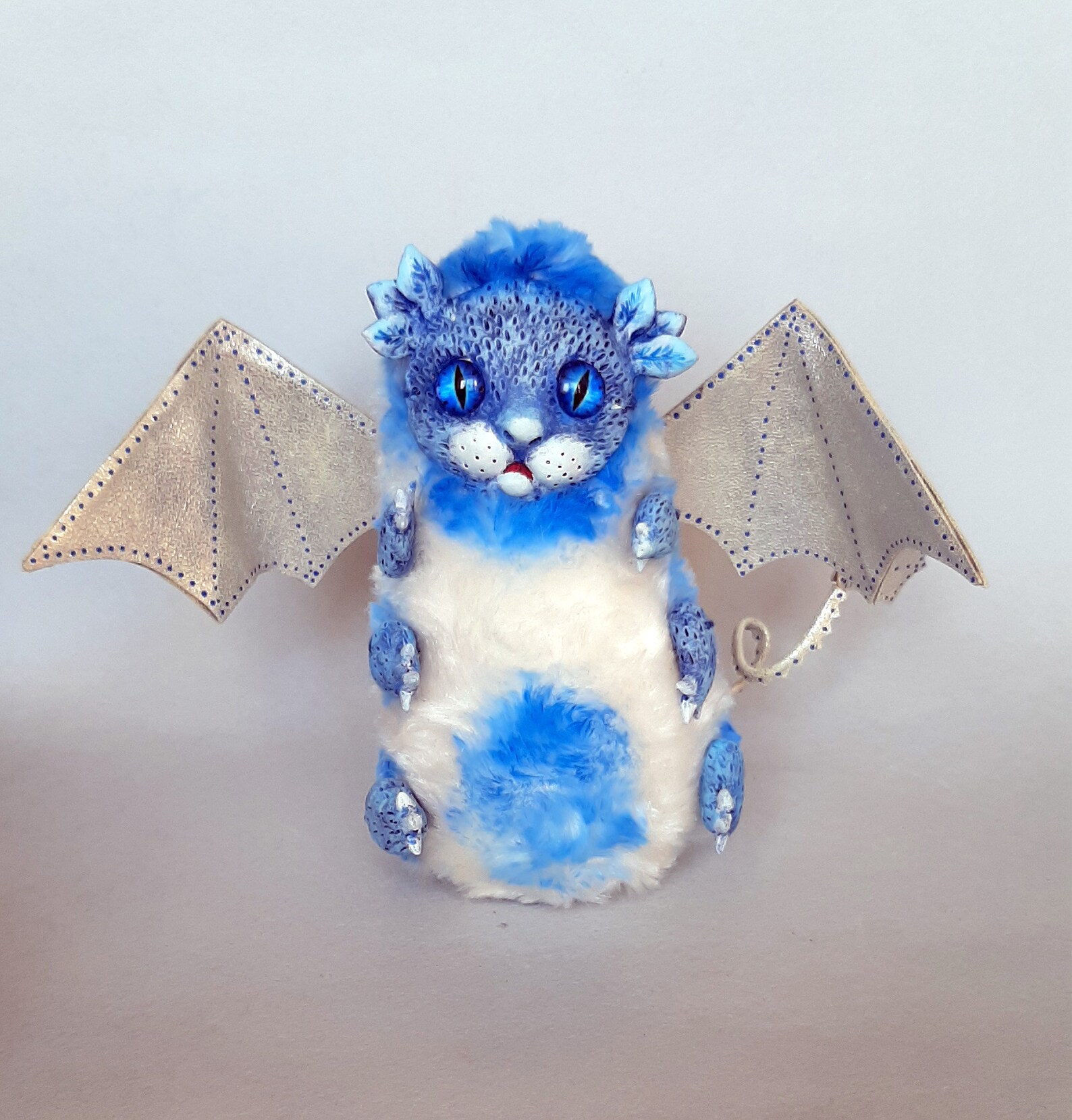 Cute creepy fluffy monster bat toy fantasy weird winged | Etsy