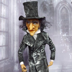 Ebenezer Scrooge Handmade Art Doll From Christmas Carol Story OOAK ...