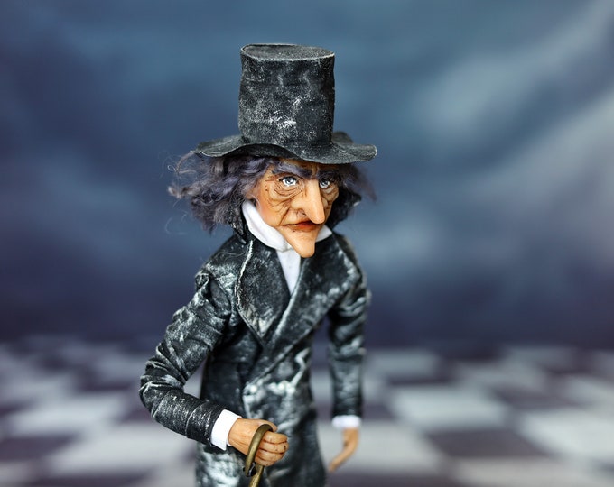 Ebenezer Scrooge Handmade Art Doll From Christmas Carol Story OOAK ...