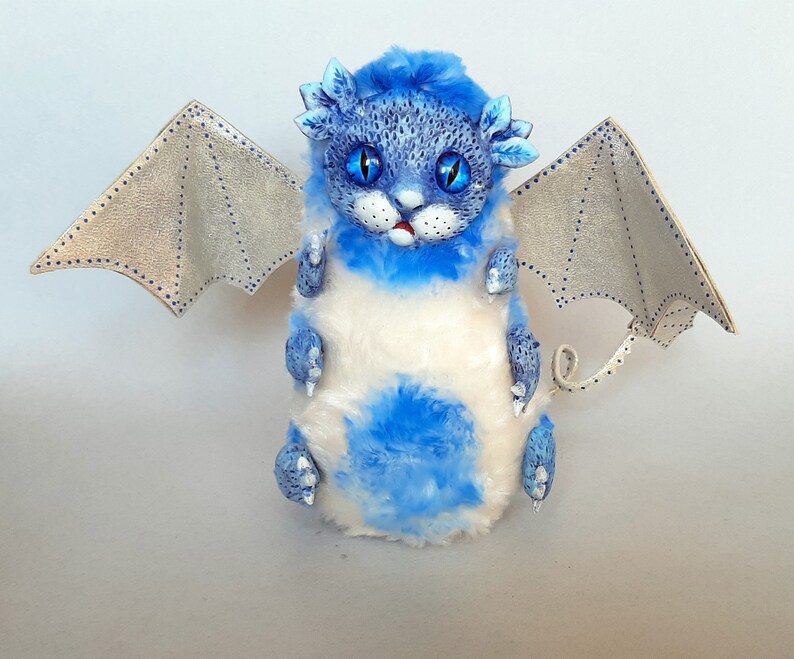 Cute creepy fluffy monster bat toy fantasy weird winged | Etsy