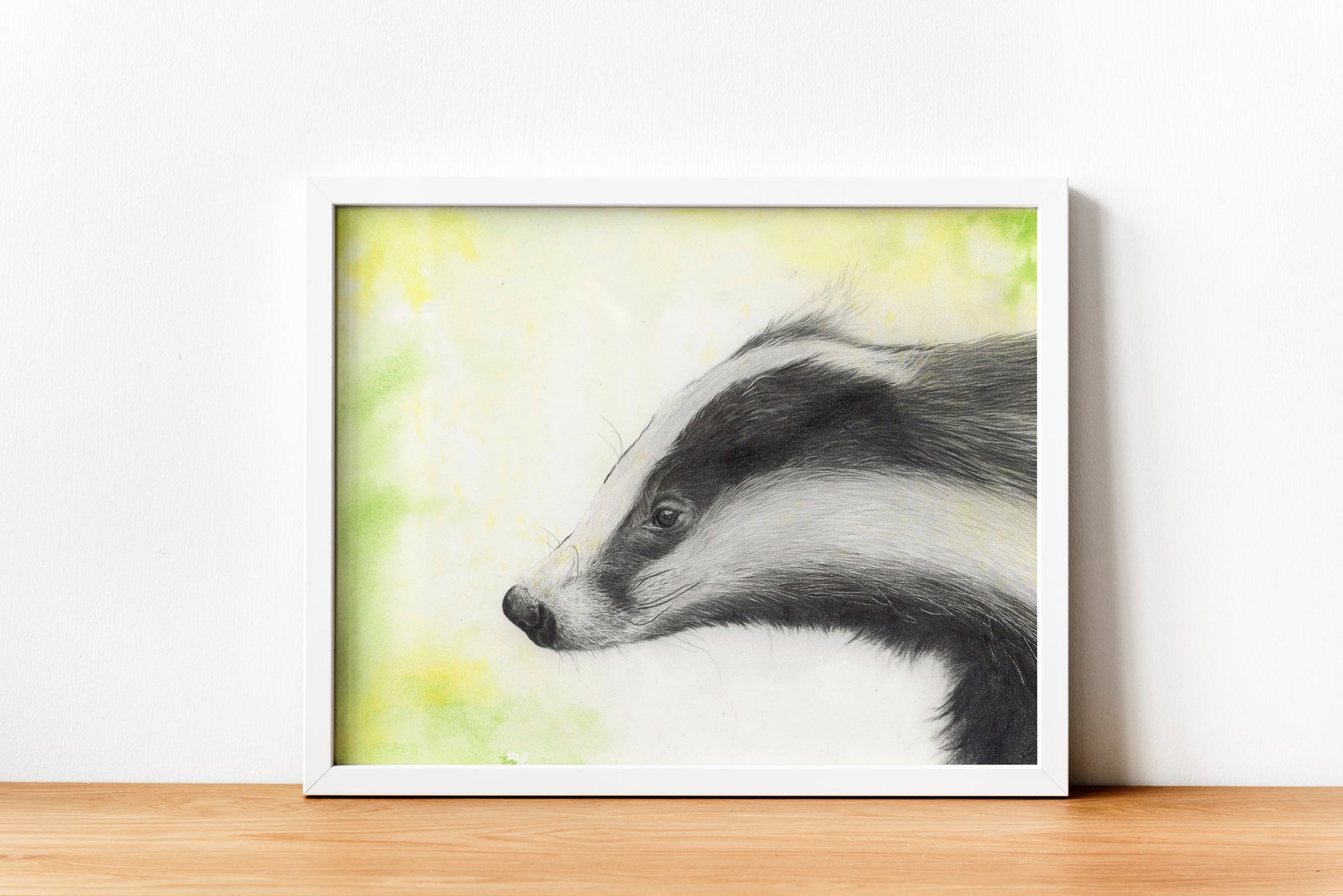 Badger Print, Badger Art, Badger Drawing, - Etsy