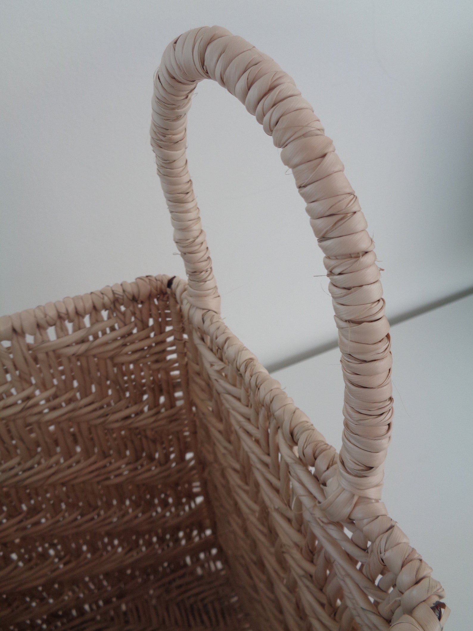 Handmade Palm Leaf Basket With Handles: Farmhouse Planter - Etsy