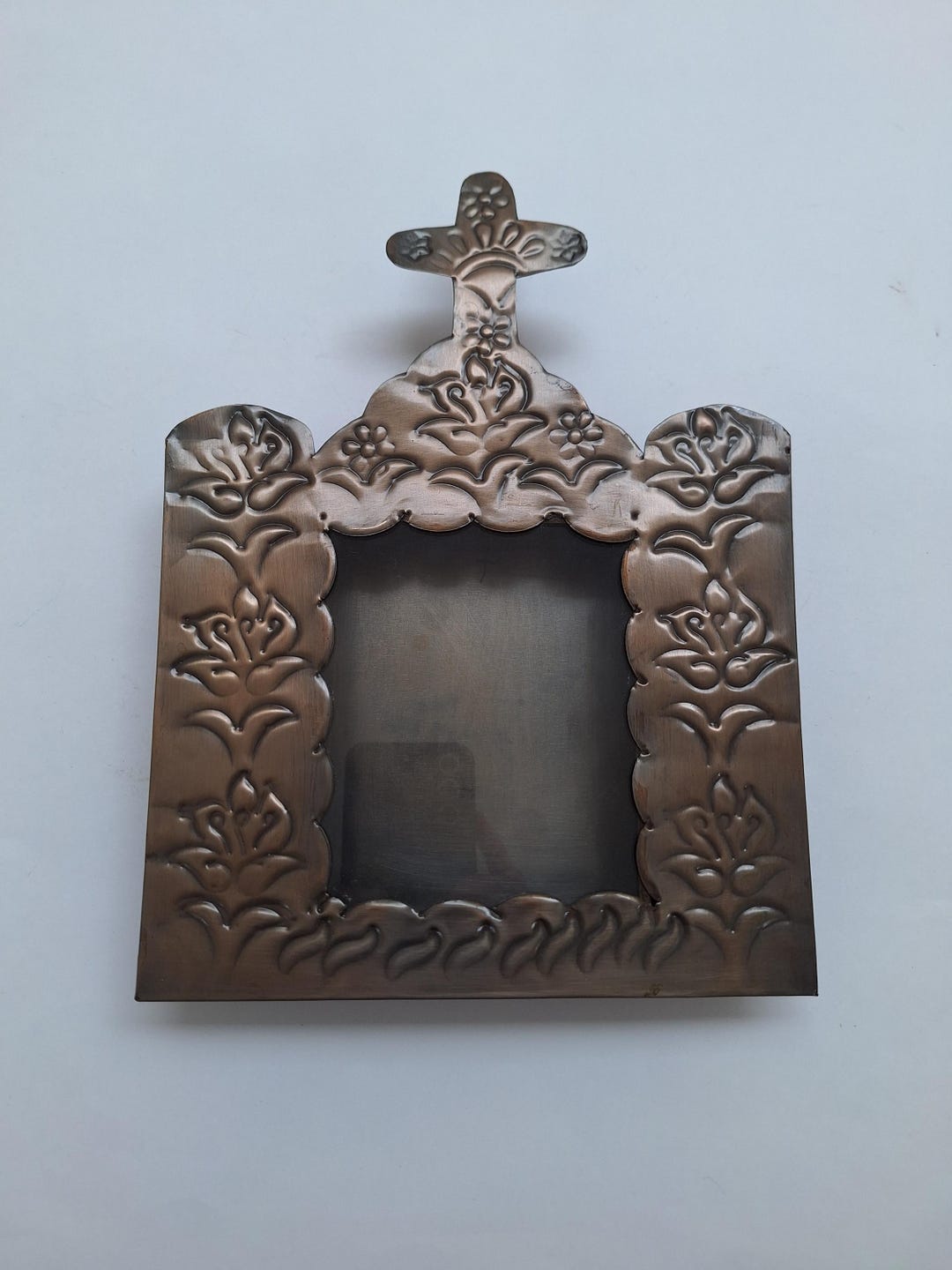 Medium Mexican Handcrafted Punched Tin Nicho / Chapel / Frame, Wall ...